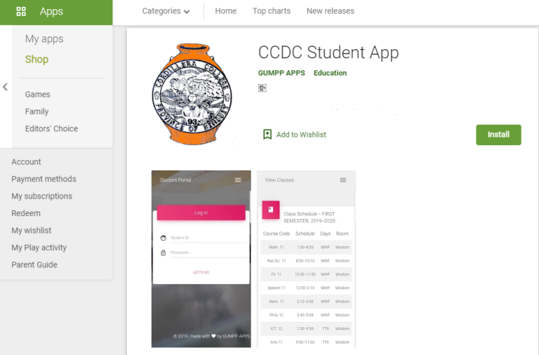 CCDC Student App is Online! – Cordillera Career Development College