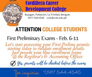 Cordillera Career Development College – Your home away from home