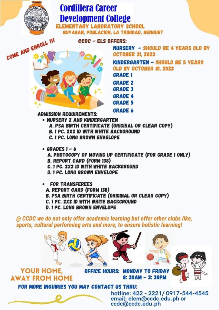 Cordillera Career Development College – Your home away from home